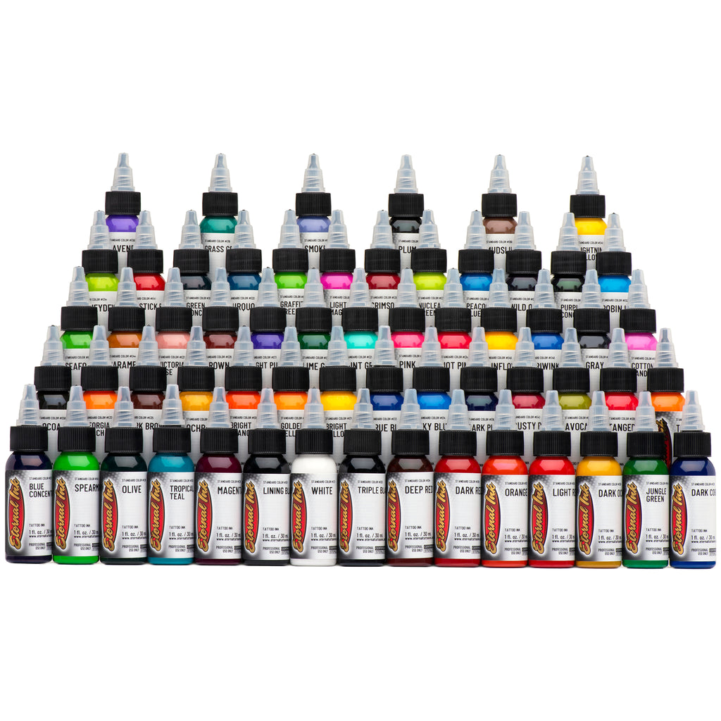 Eternal Tattoo Ink - 60 Color Gold Set – Bishop Tattoo Supply