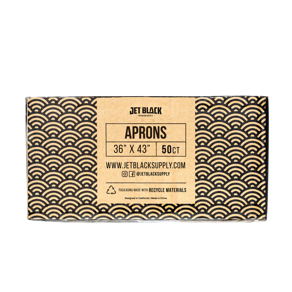 Jet Black Supply - Aprons - 36"x43" (Pack of 50) – Bishop Tattoo Supply