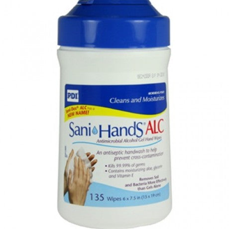 Sani-Dex Hand Wipes - 6" x 7.5" Sheets - Tub of 135 – Bishop Tattoo Supply